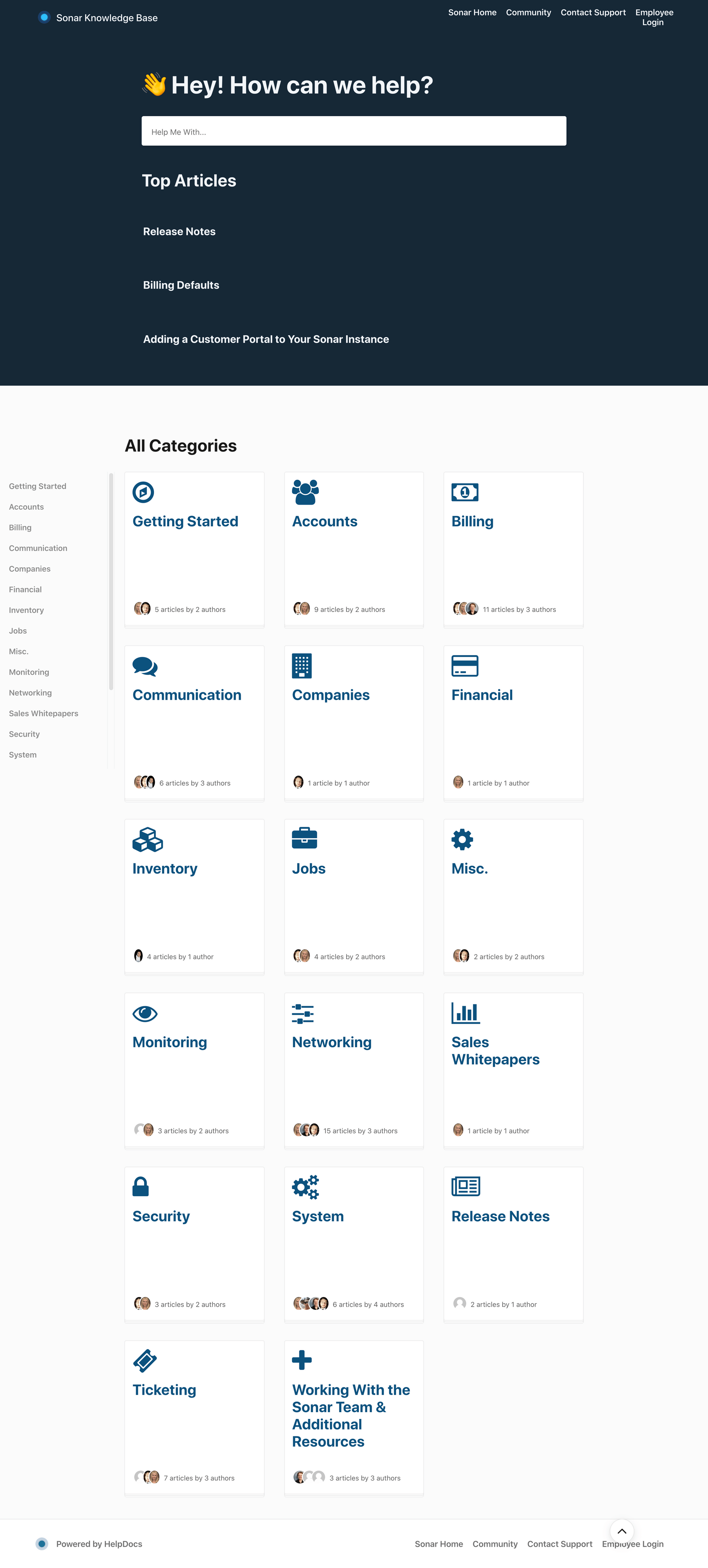 Knowledge Base Software - HelpDocs